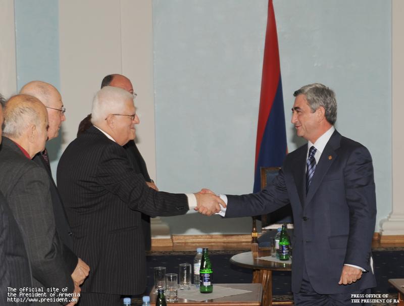 President Serzh Sargsyan received delegates of the Ramkavar Liberal ...