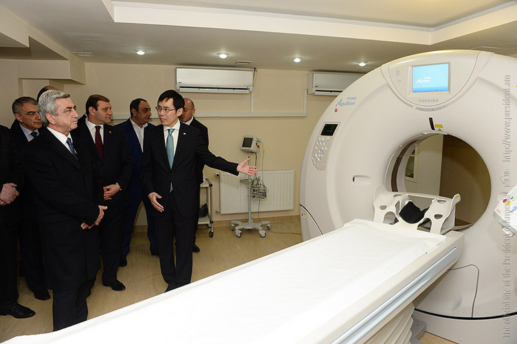 President Serzh Sargsyan attended the opening of “Slav Med” Medical ...