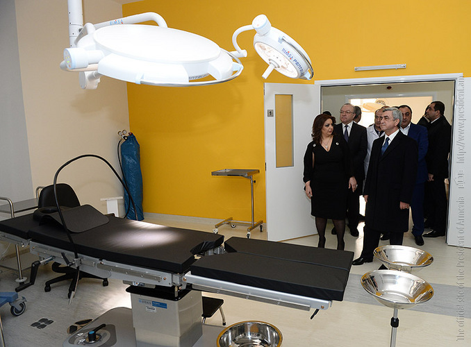 President Serzh Sargsyan attended the opening of “Slav Med” Medical ...
