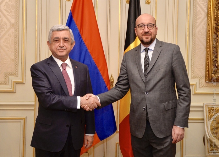 President meets with Belgian Prime Minister Charles Michel - Press ...