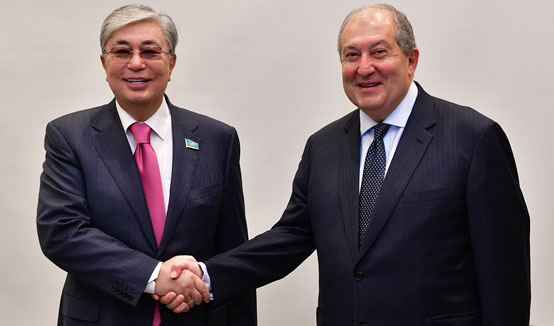 Armen Sarkissian congratulated Kasim-Zhomart Tokaev on assuming the ...