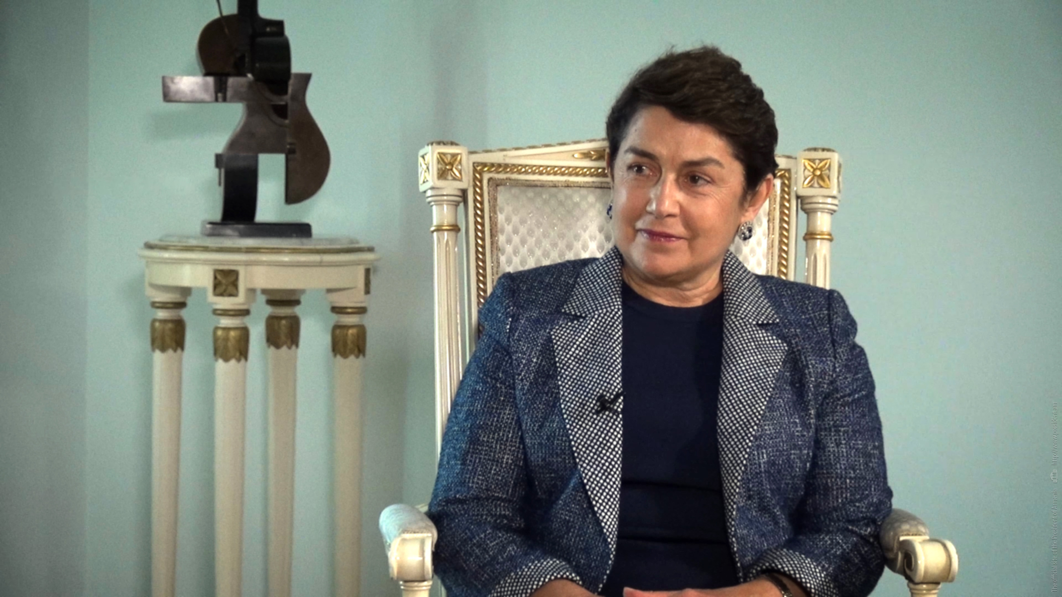 Mrs. Nouneh Sarkissian gave interviews to Armnews and Tert.am media ...