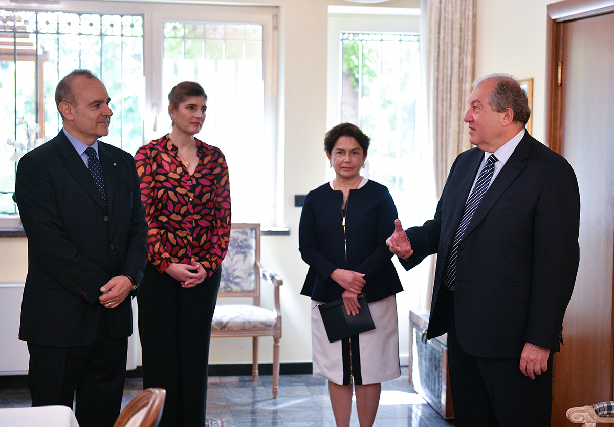 President Armen Sarkissian and Mrs. Sarkissian visited the Embassy of ...