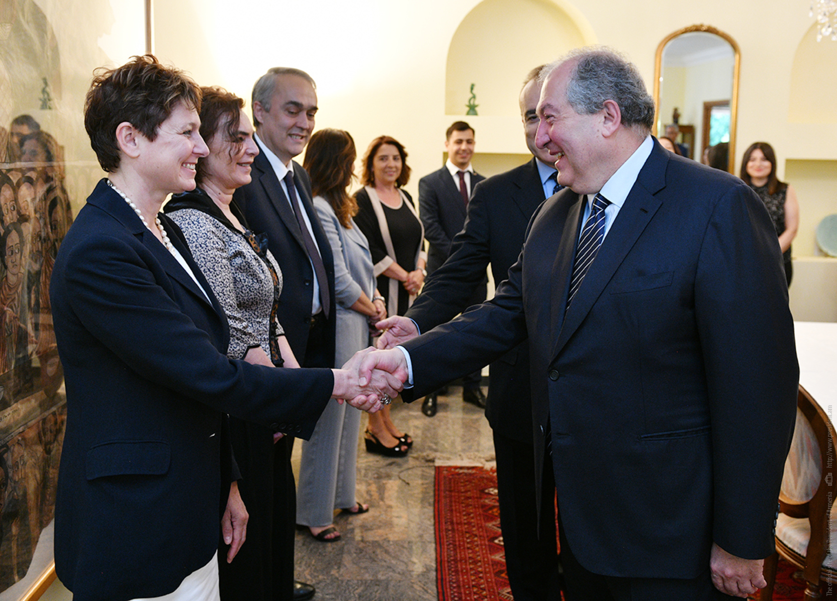 President Armen Sarkissian and Mrs. Sarkissian visited the Embassy of ...
