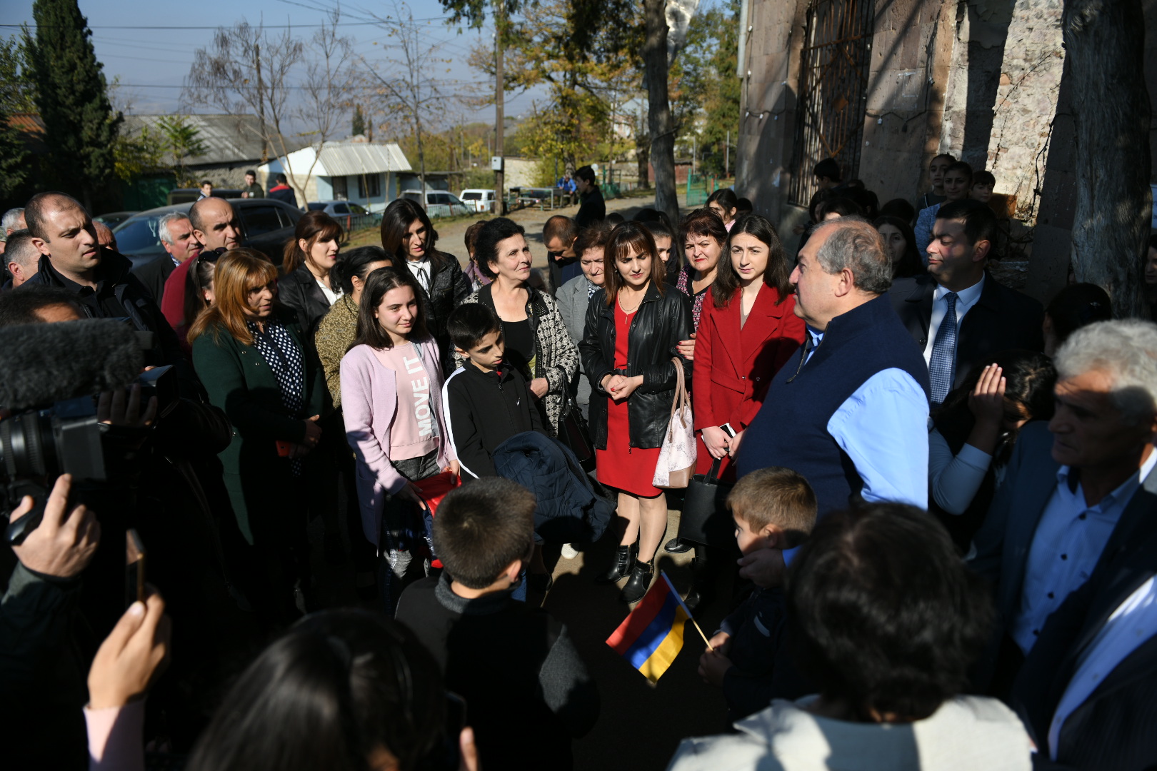President Armen Sarkissian visited Chinari border community in Tavush ...