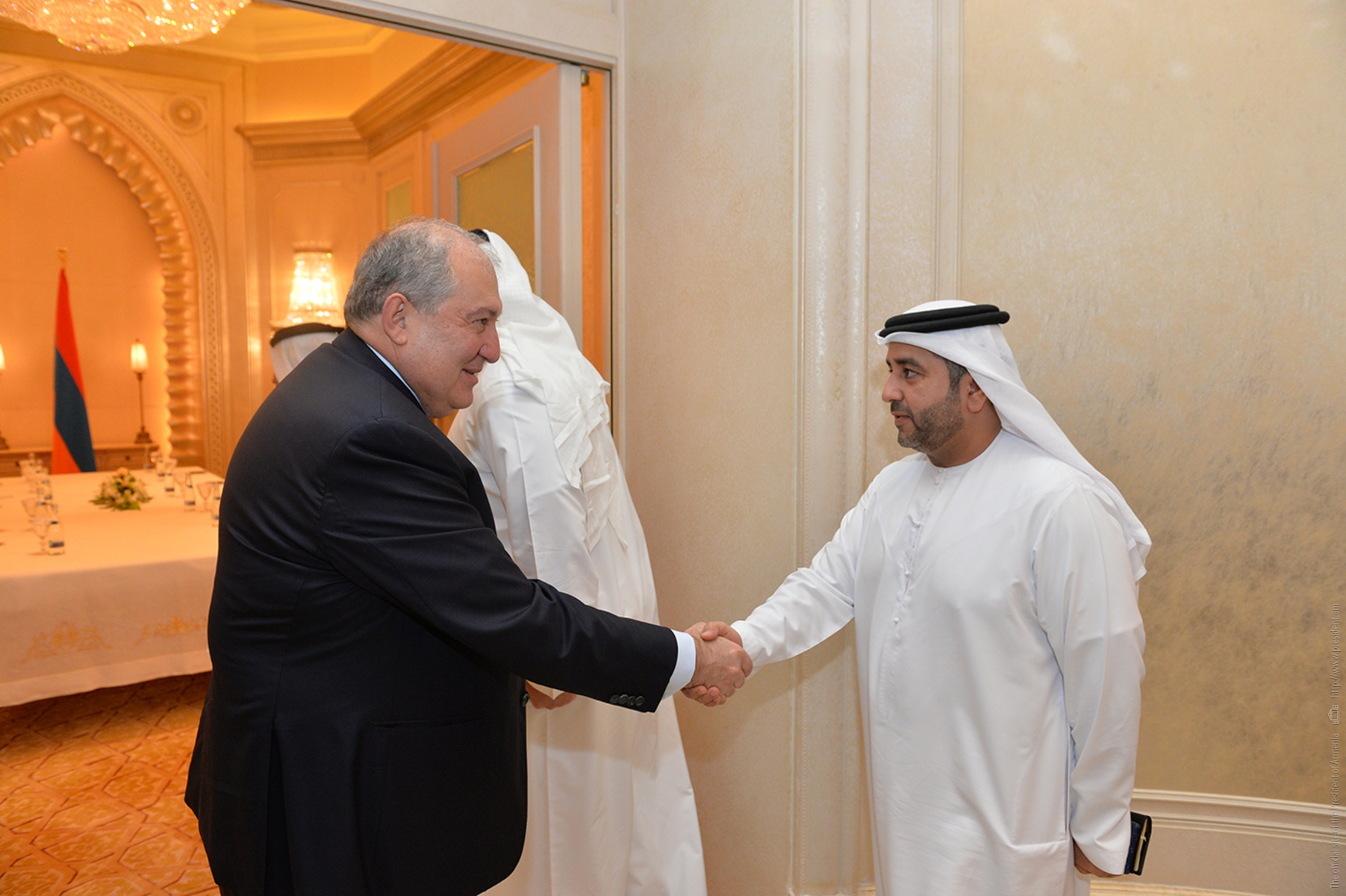 President Armen Sarkisisan in UAE met with the Executive Director of ...
