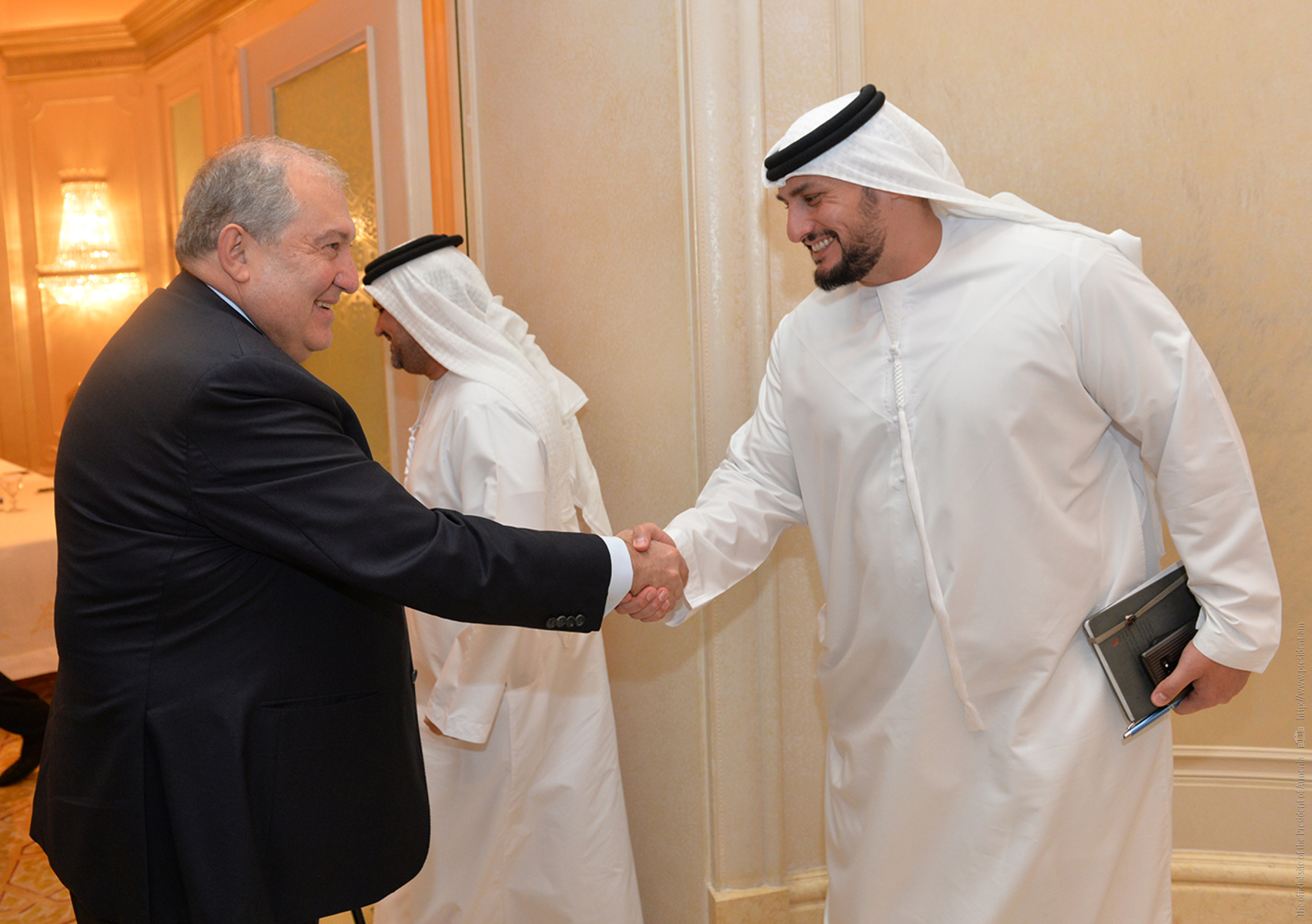President Armen Sarkisisan in UAE met with the Executive Director of ...